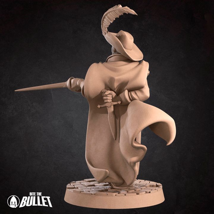 3D Printable Drow Mercenary by Bite the Bullet